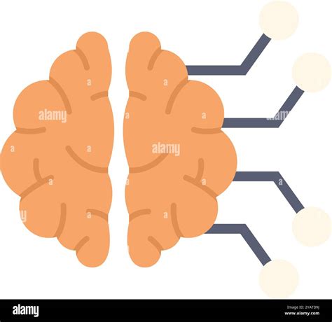 Artificial Intelligence Is Connecting The Brain With Data Through Electronic Pathways Stock