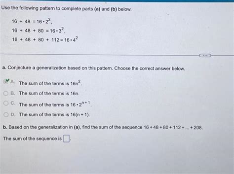 based on the generalization in a find the sum of