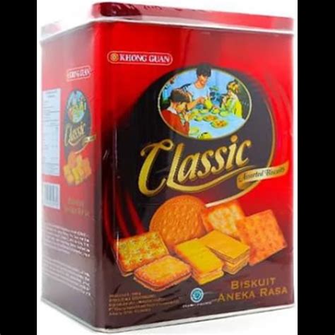 Jual Khong Guan Assorted Biscuits Classic Segi 600 Gr X 6 Tins Per