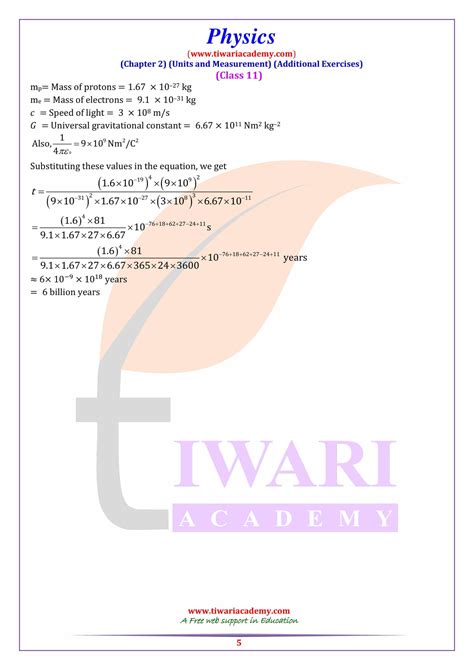ncert solutions for class 11 physics chapter 2 units and measurements