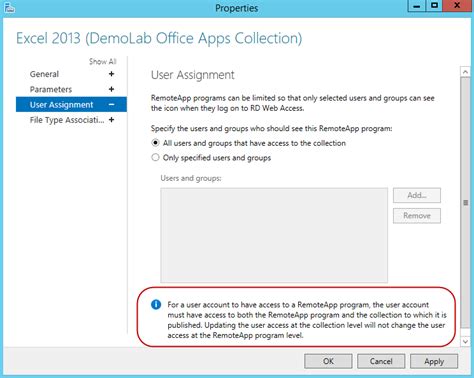 Collections Publishing Remoteapp Programs And Session Desktops On Rds