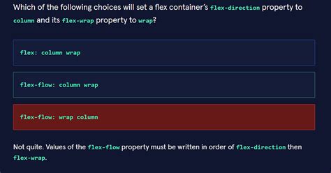 can we use flex flow with a single value css faq codecademy forums