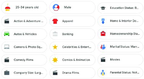 An Anonymous Example User Profile Estimated By Google As A Results Of Download Scientific