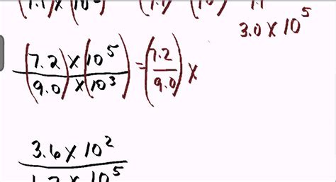 Operations With Scientific Notation Division Youtube