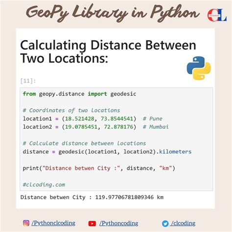 Ritesh Kumar On Instagram GeoPy Library In Python Free Certification