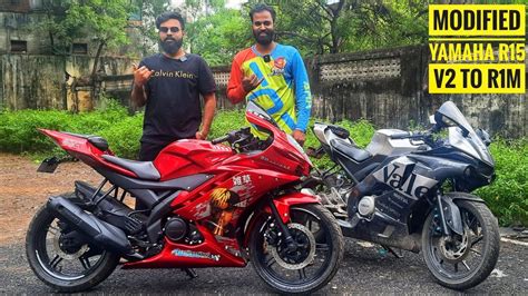 Modified Yamaha R15 V2 To R1m 3years Warranty Stickers Full