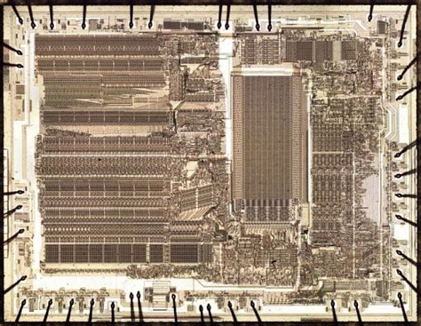 Inside The Die Of Intels 8087 Coprocessor Chip Root Of Modern