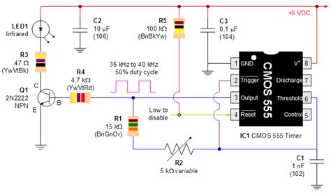 Ir Led Transmitter And Receiver Circuit