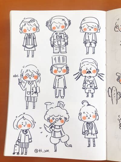 一起来画可爱的简笔画小人吧 高清图片，堆糖，美图壁纸兴趣社区