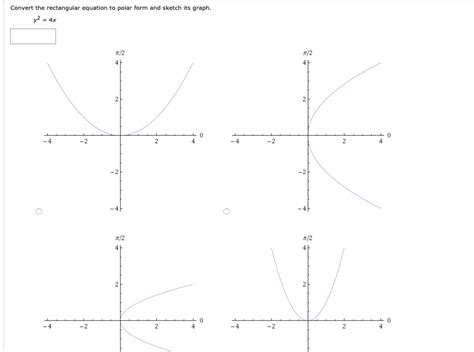 solved convert the rectangular equation to polar form and