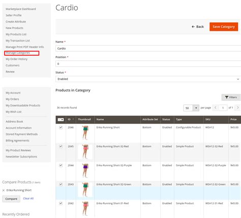 Magento 2 Marketplace Vendor Categories Layered Navigation
