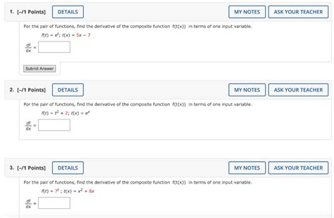 Solved Points DETAILS MY NOTES ASK YOUR TEACHER For Chegg
