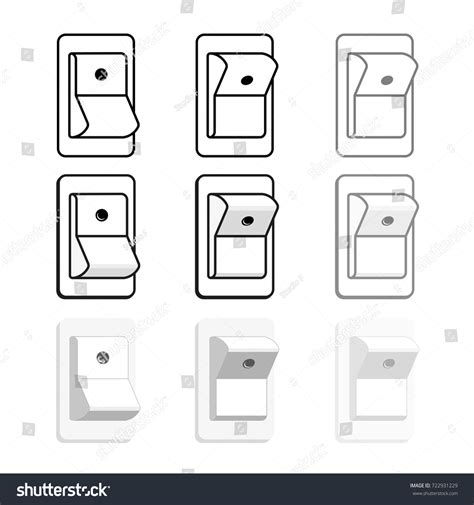 On Off Enable Disable Switch Icons Vector Royalty Free Stock Vector