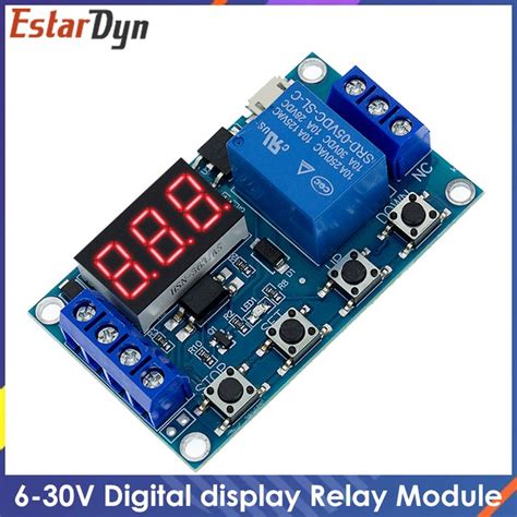 6 30v Relay Module Switch Trigger Time Delay Circuit Timer Cycle