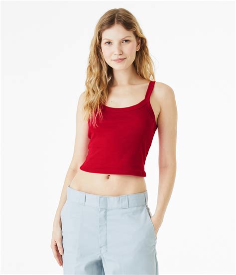 Micro Rib Spaghetti Strap Tank Staton Corporate And Casual