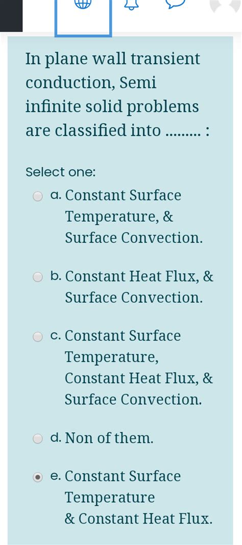 solved in plane wall transient conduction semi infinite