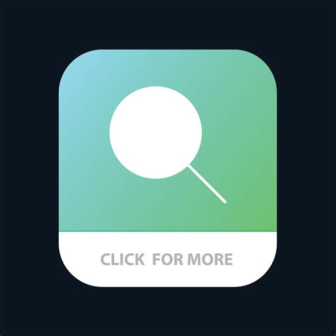 Search Research Basic Ui Mobile App Button Android And Ios Glyph Version 13139899 Vector Art At