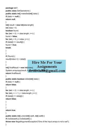 Package Lab7 Public Class SetOperations Public Static Pdf