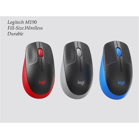 Mouse Logitech M190 Biru