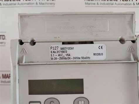 Areva Modbus P127 Over Current Relay Aeliya Marine