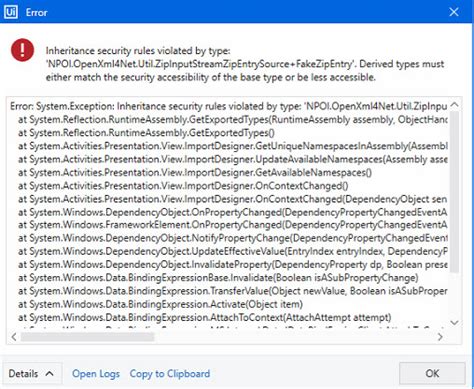 Inheritance Security Rules Violated By Type Error After Upgrade