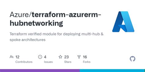 Github Azureterraform Azurerm Hubnetworking Terraform Verified