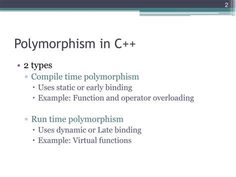 Ppt Polymorphism Andvirtual Functions Powerpoint Presentation Free