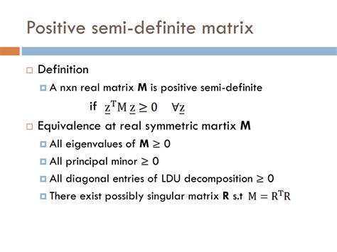 Ppt Test For Definiteness Of Matrix Powerpoint Presentation Free