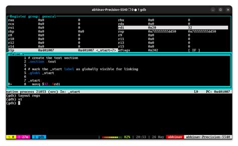 Debugging X86 64 Assembly With Gdb By Abhinav Upadhyay