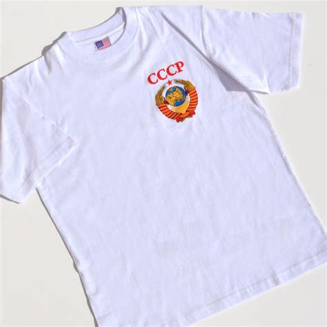 Soviet Cccp White T Shirt The Russian Store
