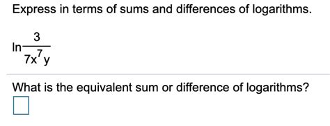 solved express in terms of sums and differences of