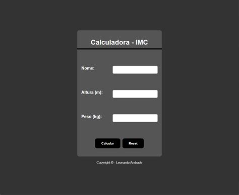 GitHub Leoandrade23 Calculadora Imc Js Calculadora De IMC