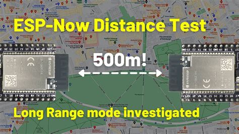 Esp Now Range Test Real World Results For Esp32 Devices Youtube