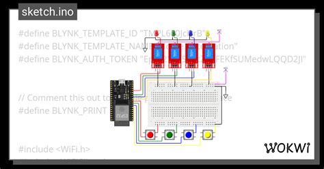 Home Automation W Blynk Wokwi Esp32 Stm32 Arduino Simulator