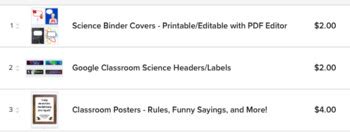 Science Binder Covers Google Classroom Headers And Classroom Poster Bundle