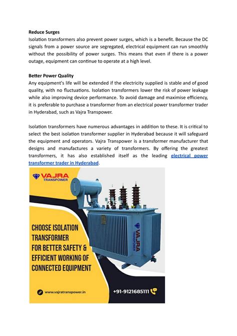 PPT Isolation Electric Transformer And Its Advantages PowerPoint Presentation ID 11394055