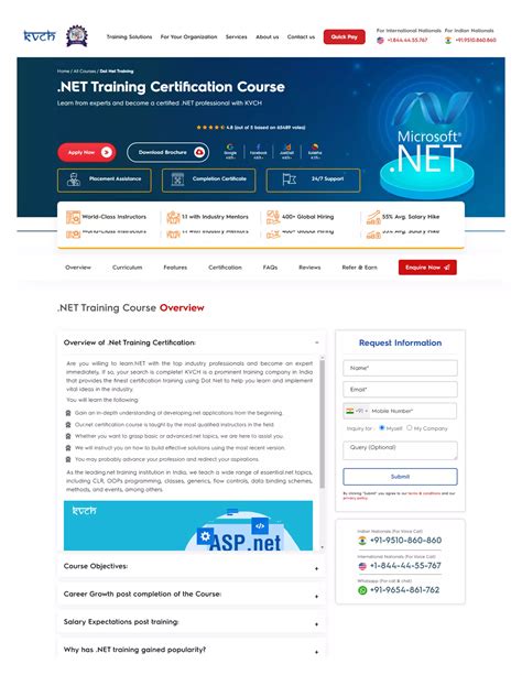 Microsoft Dot Net Certification Training Net Programming Kvch Pdf