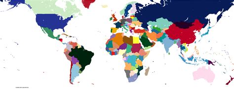 Modern World But It Is Created With The Hoi4 Provinces Map R Mapchart