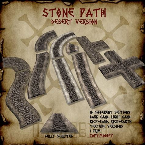 Second Life Marketplace Stone Path [desert]