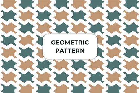 재미있는 기하학적 사각형 모양 패턴 프리미엄 벡터