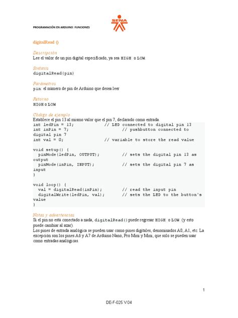 Programación Con Arduino Funciones Pdf Tipo De Datos Ingeniería