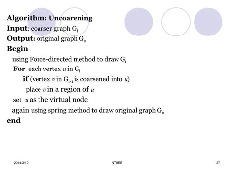 ppt using multilevel force directed algorithm to draw large clustered