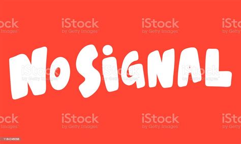 신호가 없습니다 만화 글자 벡터 손으로 그린 그림입니다 스티커 비디오 블로그 표지 소셜 미디어 메시지 선물 카트 티셔츠 인쇄 디자인으로 좋습니다 T 셔츠에 대한 스톡 벡터