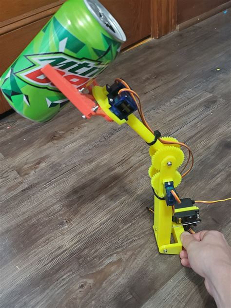 Xrp Robot Servo Arm With Grippers By Tyler Jacques Download Free Stl Model