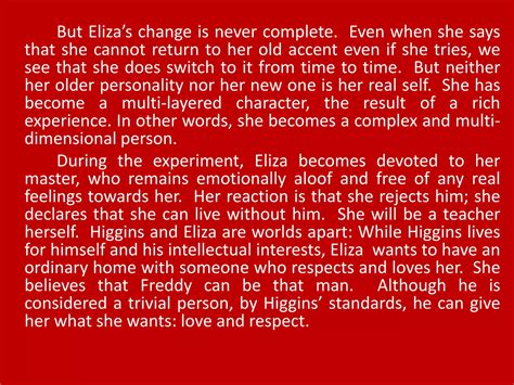 Pygmalion Analysis Ppt