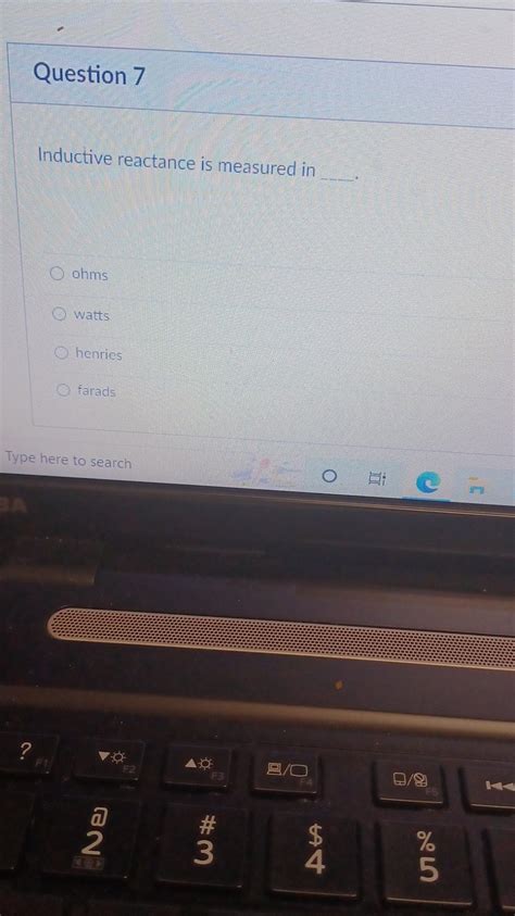 Solved Inductive Reactance Is Measured In Ohms Watts Henries