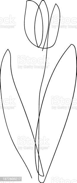 꽃 연속 한 줄 아이콘 고립 된 단일 꽃 실루엣 모던한 미니멀 스타일 리니어 로고 꽃 요소 포스터에 대한 기호 소셜 미디어 이야기 카드 커버 벡터 낙서 그리기에 대한 스톡