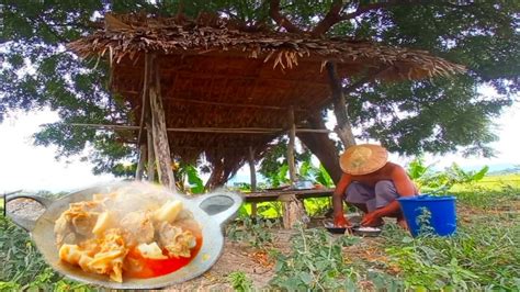 ဝက်ရိုး မျှစ်ချဥ် တောချက် ဘူးရွက်ဟင်းချို နဲ့ ထမင်းစားမယ် စားကြပါအုန်းဗျ။ Youtube