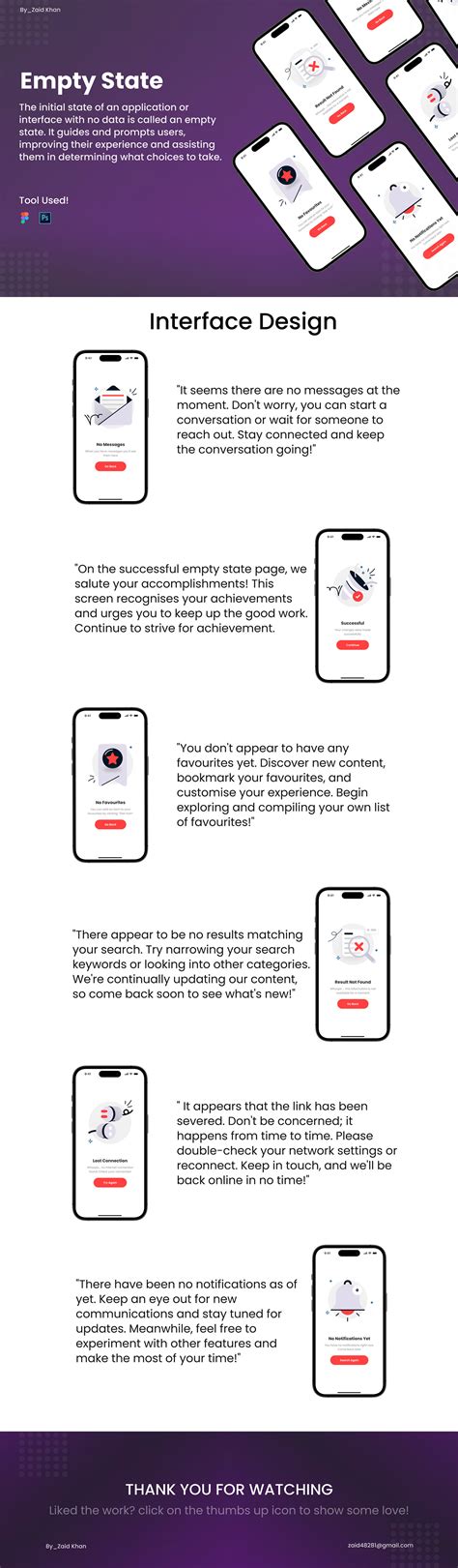 Empty State UI UX Design On Behance Empty State UI UX Design On Behance