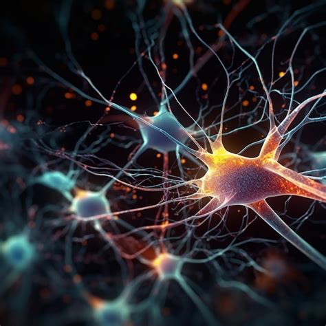 Premium Ai Image Neurons And Synapse Like Stuctures Depicting Brain